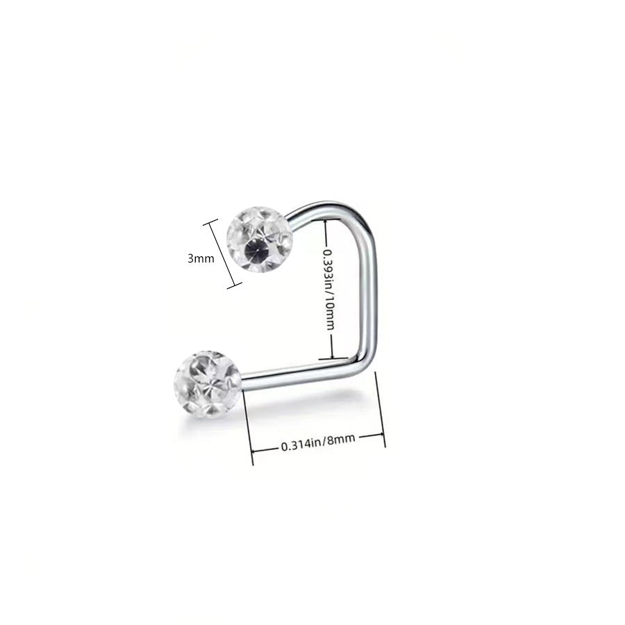 D-Shaped Lip Ring Diamond Balls – SaSaCoTnT