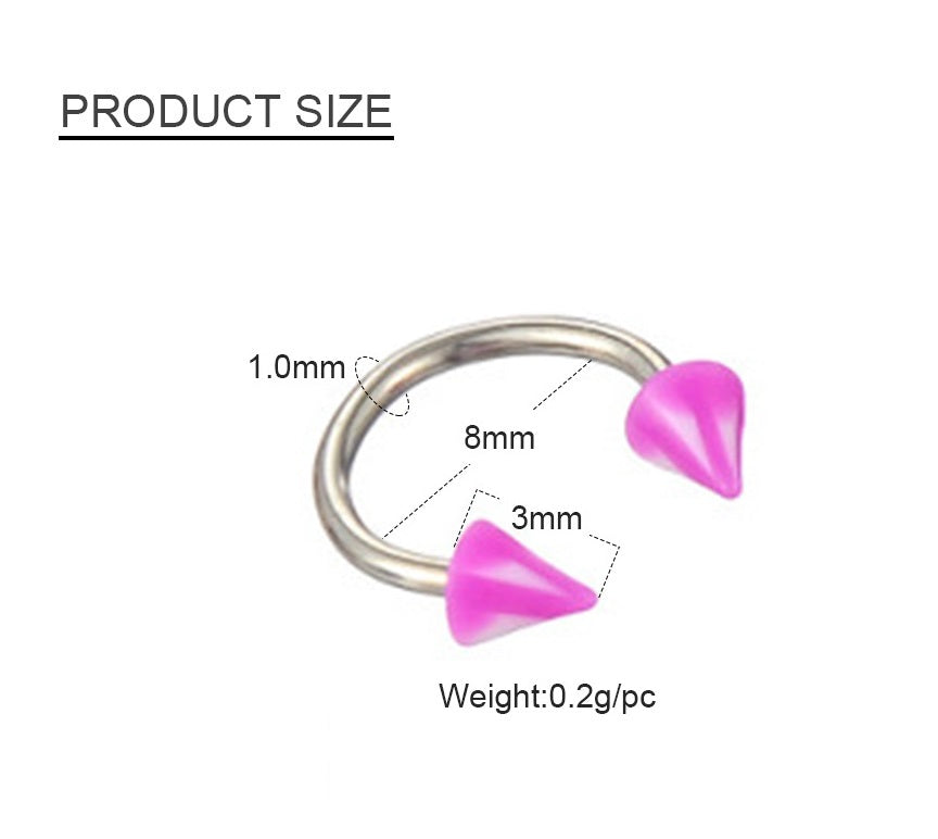 C-Shaped Acrylic Piercing 64B – SaSaCoTnT