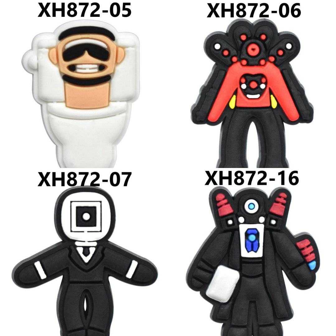 Skibidi Toilet & Stumble Guys Croc Charms – SaSaCoTnT